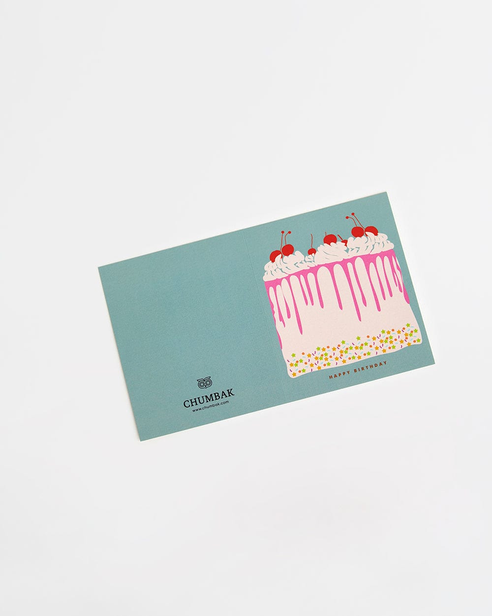 Happy Birthday Cake Message Card