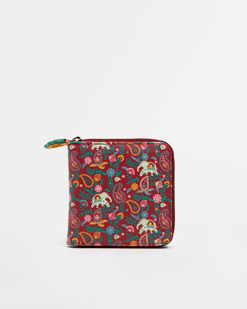 Womens Wallets Chumbak Wallet Paisley Blossoms Mini Wallet
