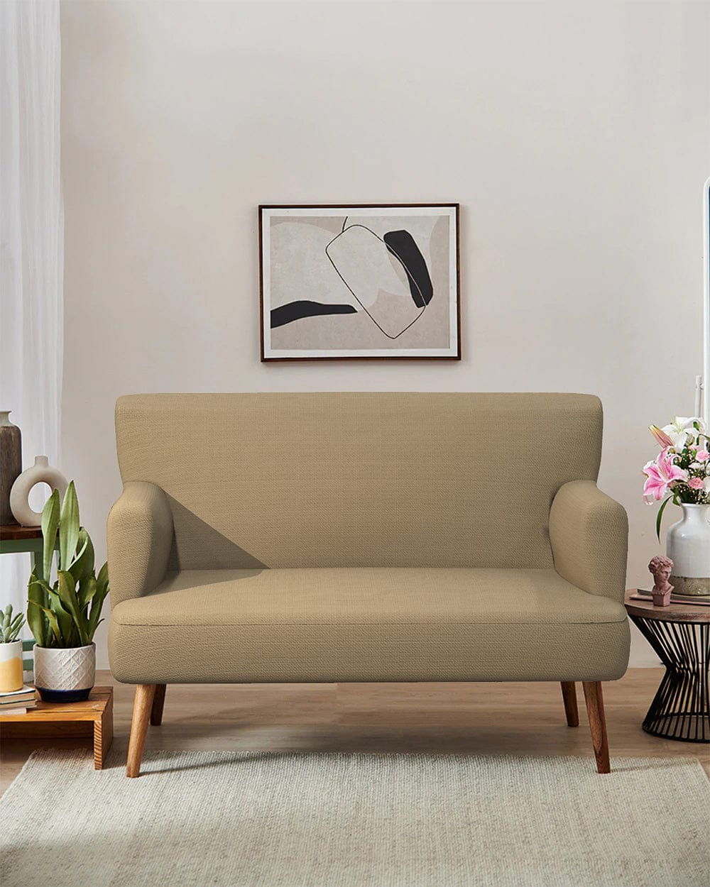 Jodhpur Love Seat - Beach Beige