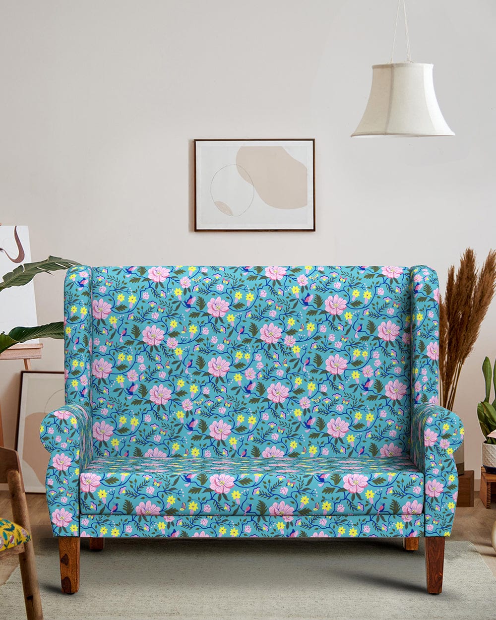 Begum Love Seat-Spring Bloom