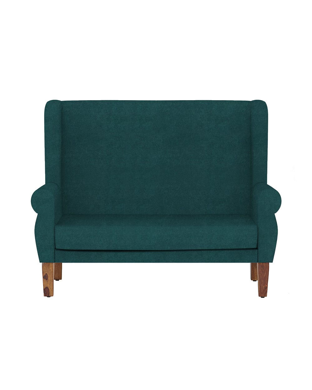 Begum Love Seat, Velvet, Dark Green