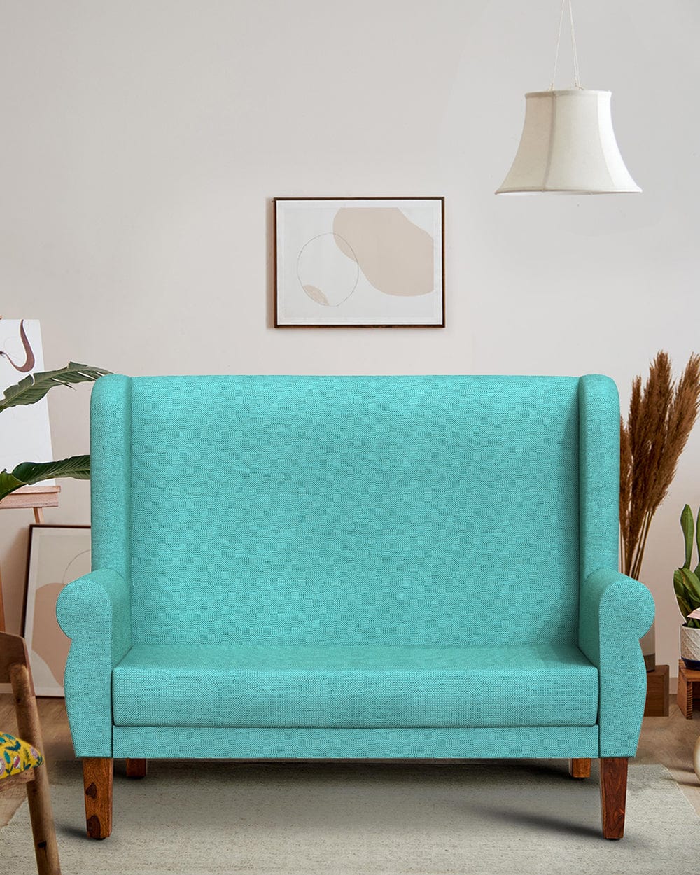 Begum Love Seat-Maldivian Teal